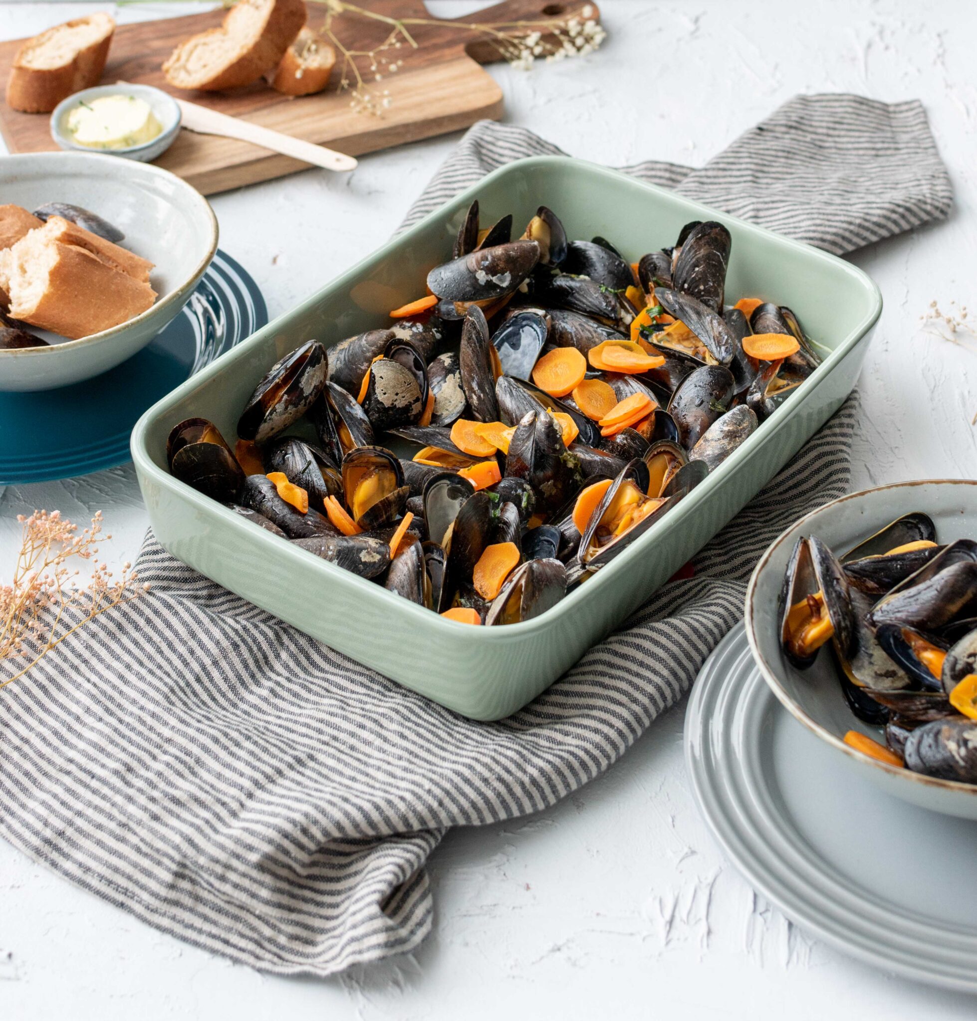 makkelijke mosselen met kruidenboter - Mosselen uit de oven door ...